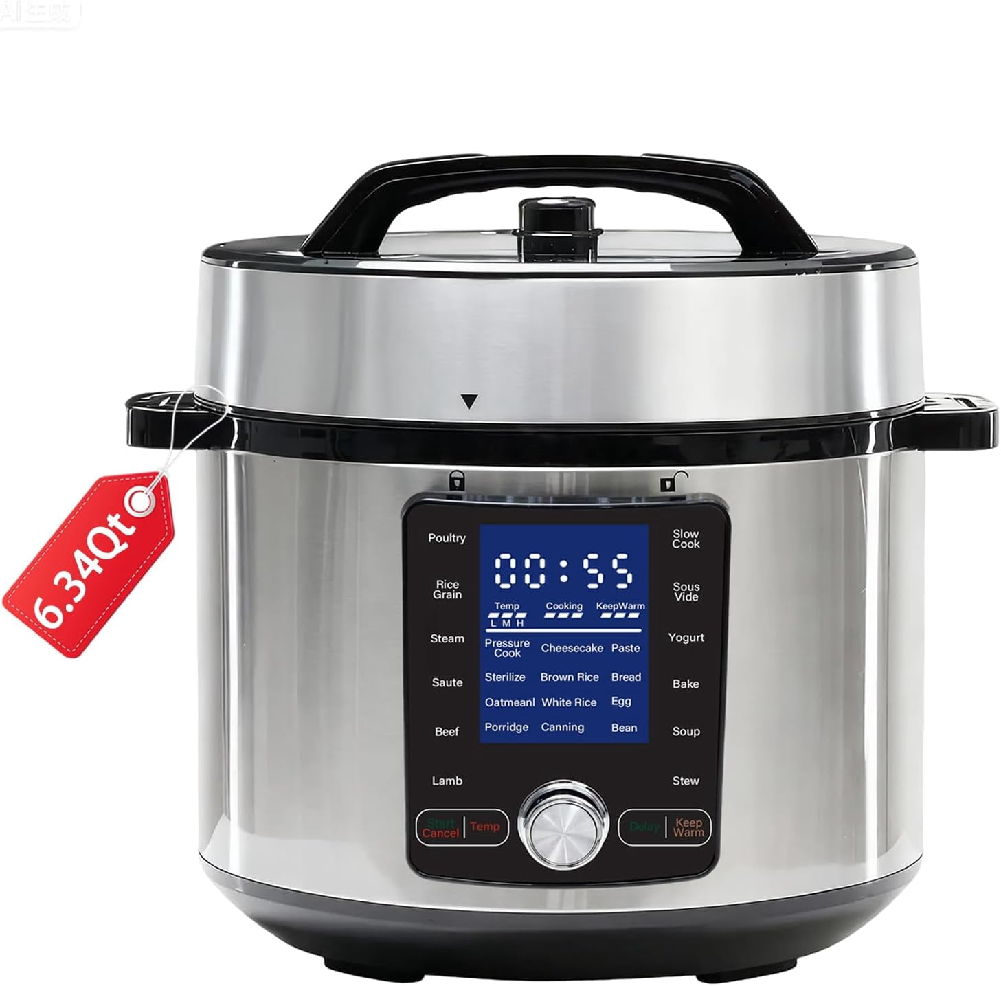 Cooker 6.34Quart, 24 Functions in 1, Stainless Cooker for Canning ...