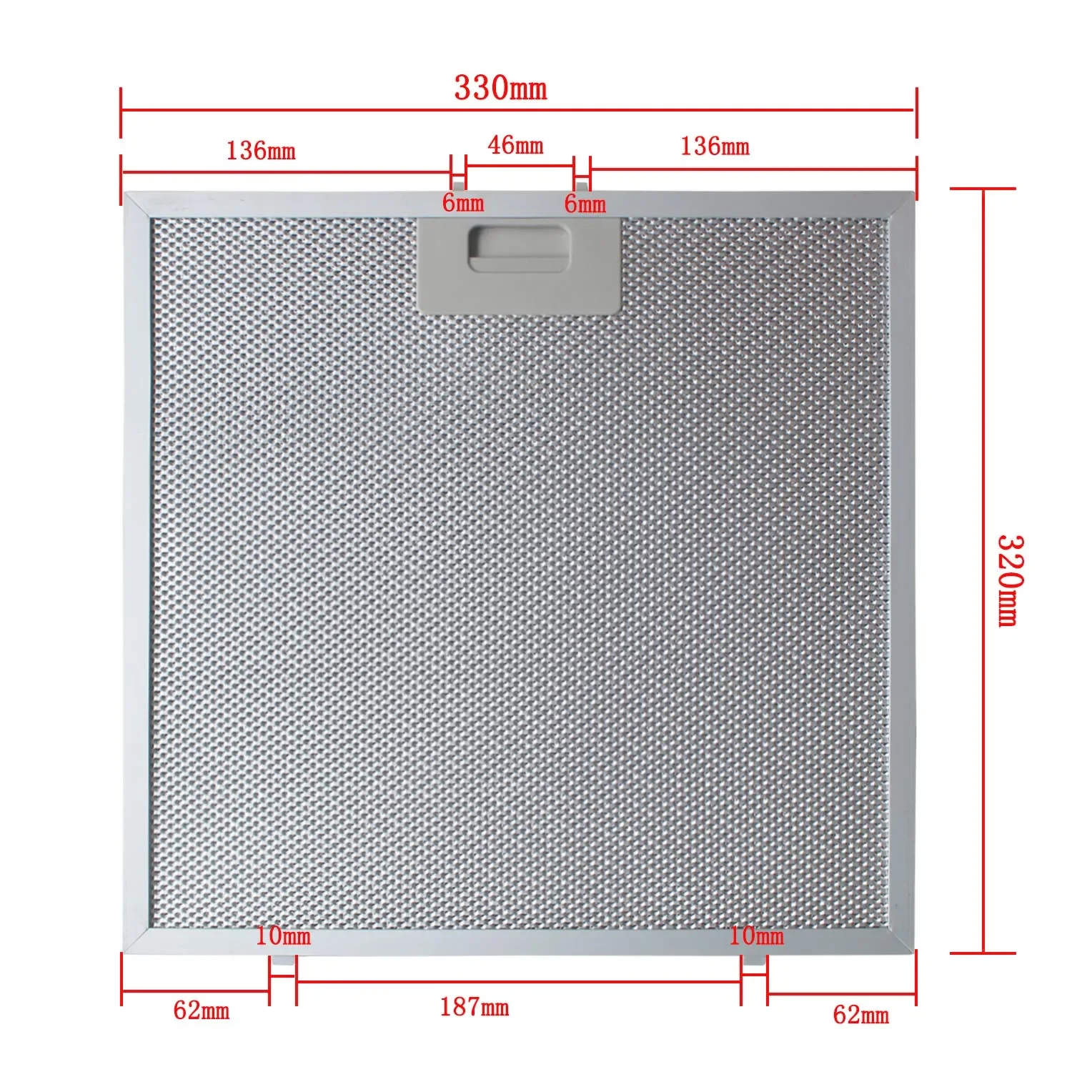 Cooker Hood Grease Filter Kitchen Extractor Aluminium 33 x 32 CM Bosch ...