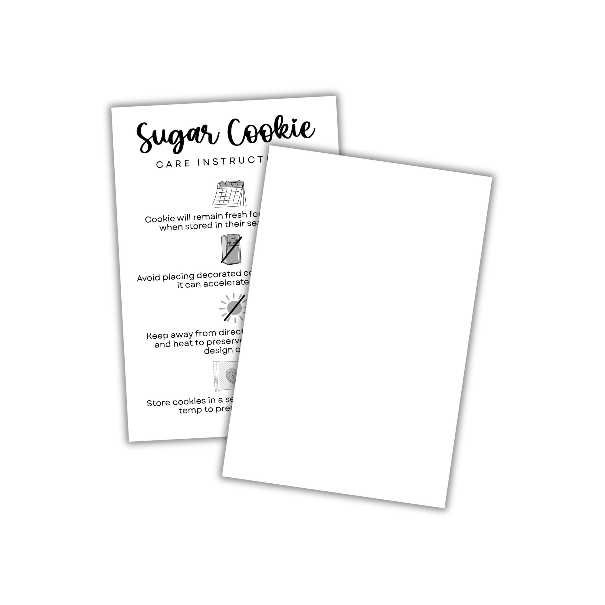 Cookie Backer Cardstock Grease Resistant Proof 30pk 4x6 Plain White for ...