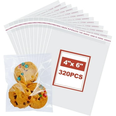 Clear Cellophane Plastic Bags, Resealable Self-Sealing Cello Bags Great ...