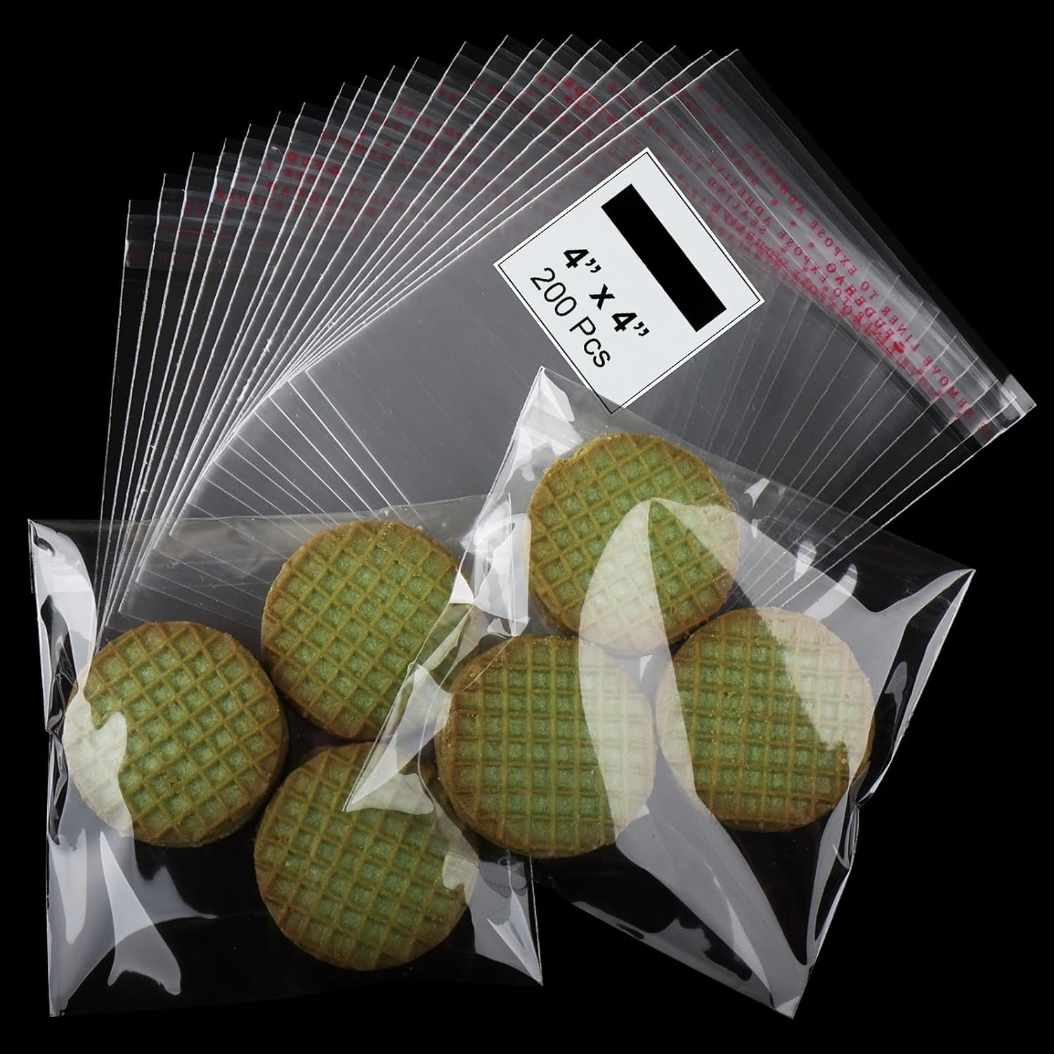 Cookie Bags, Self Sealing Cellophane Bags , Resealable Treat Bags for ...