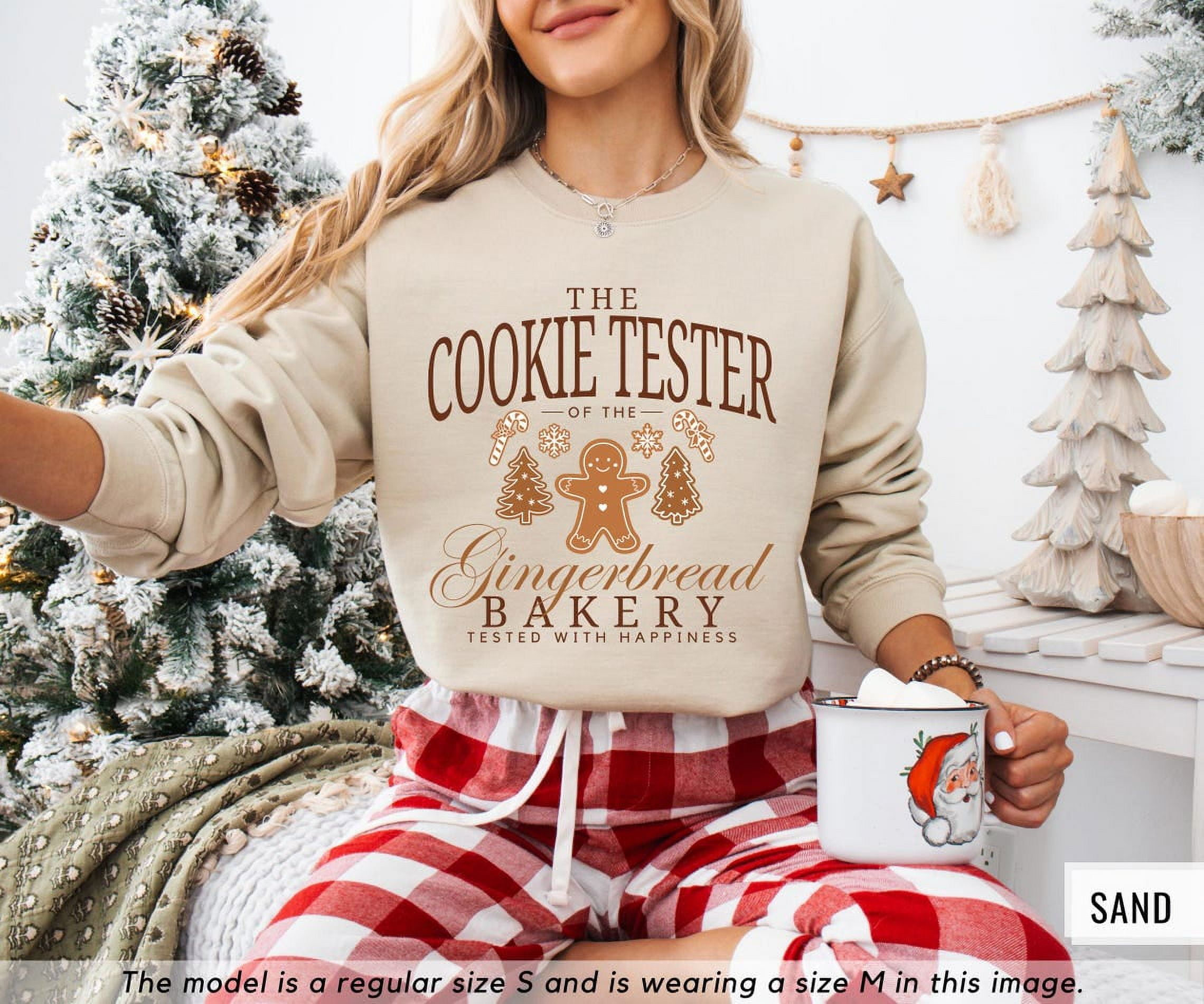 Cookie Baker Sweatshirt, Cookie Tester Sweater, Gingerbread Bakery ...