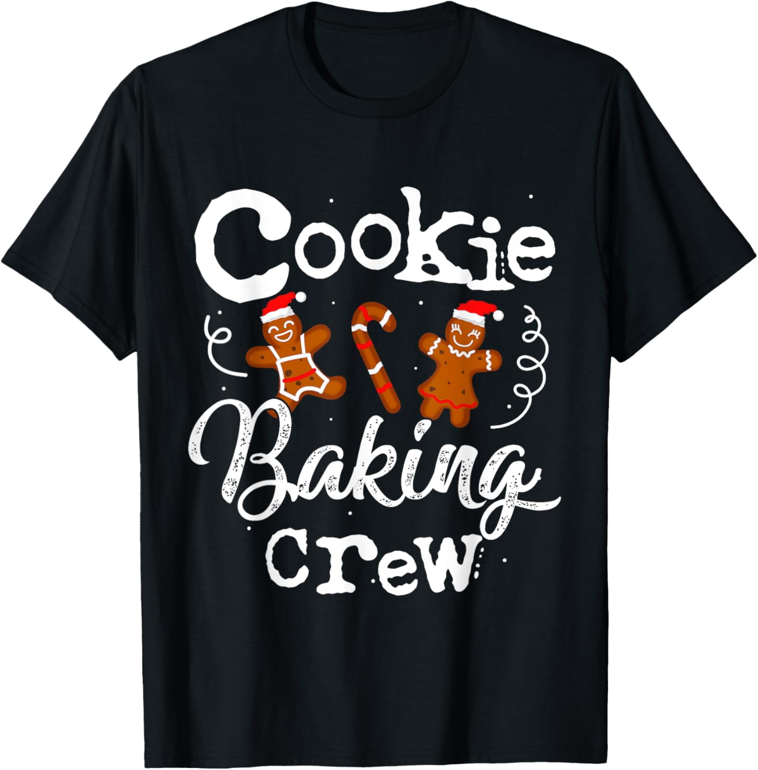 Cookie Baking Crew Baker Bake Kids Women Christmas Baking T-Shirt ...