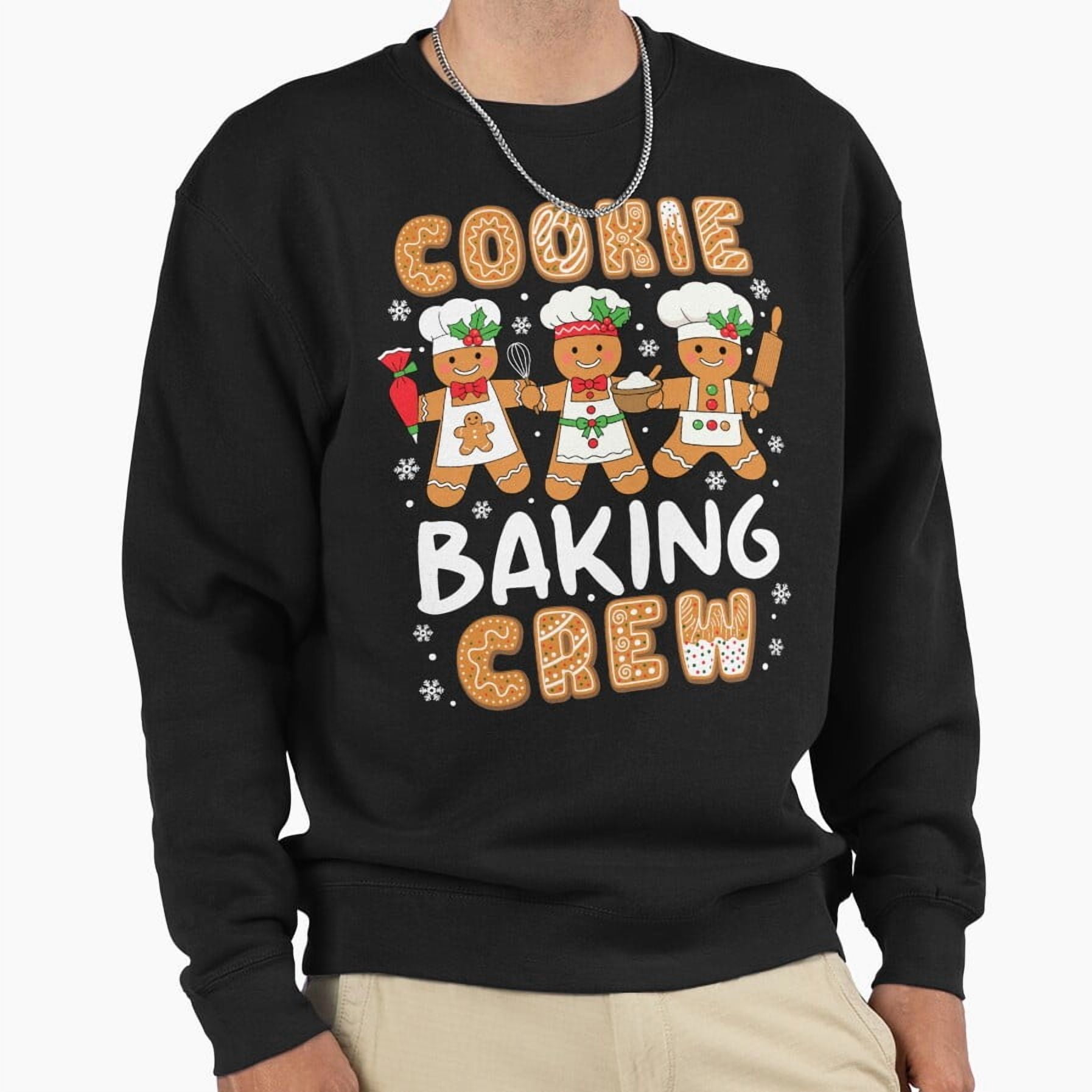 Cookie Baking Crew Christmas Funny Gingerbread Graphic Unisex ...