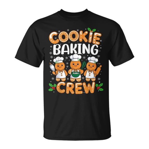 Cookie Baking Crew Christmas Gingerbread Team Squad Family TShirt ...