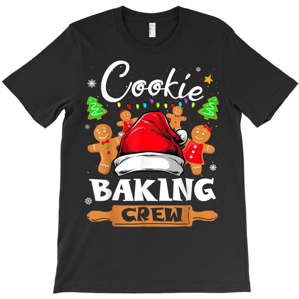 Cookie Baking Crew Funny Christmas Gingerbread Girls Holiday Graphic ...