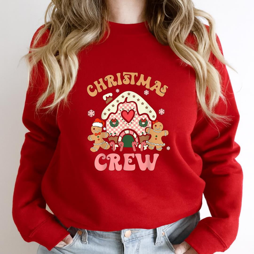 Cookie Baking Crew Funny Christmas Gingerbread House For Kids Graphic ...