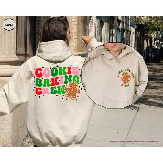 Cookie Baking Crew Hoodie, Winter Cookies Hoodie, Cookie Baker, Baking Group Hoodie, Baking ...