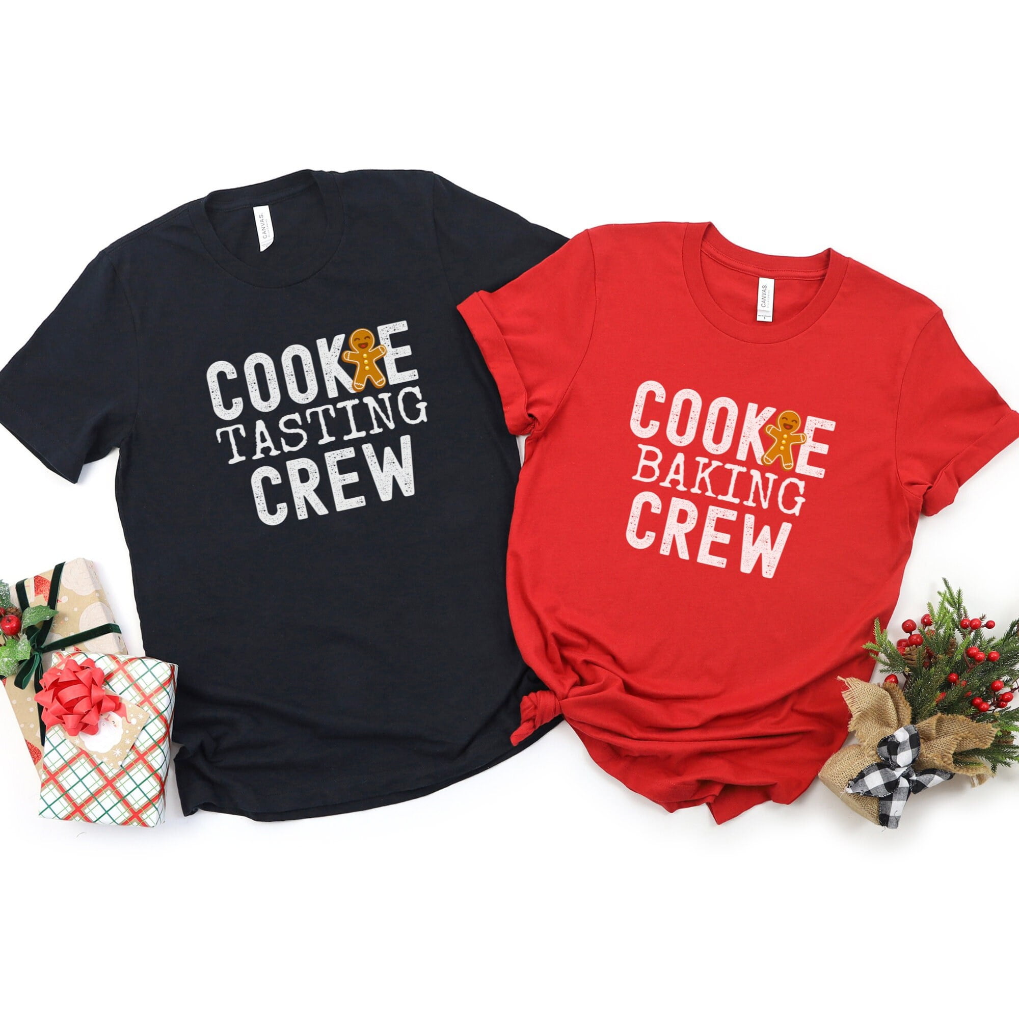 Cookie Baking Crew Shirt, Group Family Christmas Tees, Holiday Baking ...