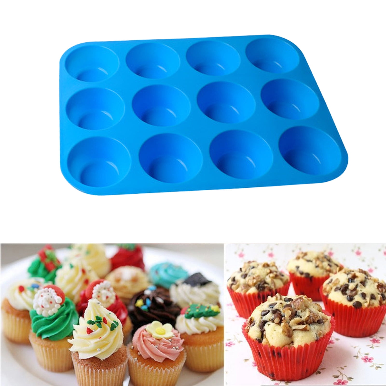 Cookie Chocolate Silicone Mold, 12-Cavity Round Cylinder Oreo Chocolate ...