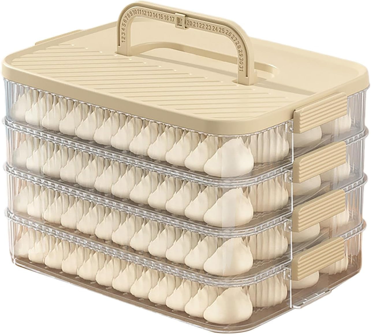 Cookie Container,4 Layers Freezer Safe Food Storage Containers with ...