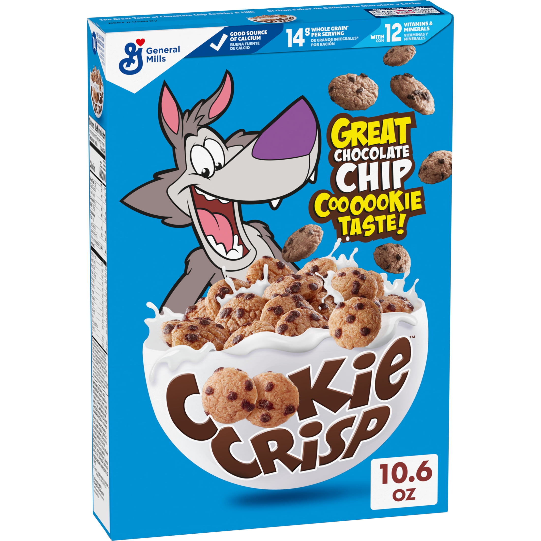 Cookie Crisp, Breakfast Cereal, 10.6 oz, Chocolate Chip Cookie Taste ...