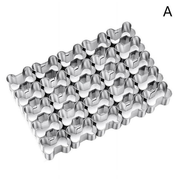 Cookie Cutter Dog Bone Shaped Stainless Steel Mold With Cleaning Brush ...