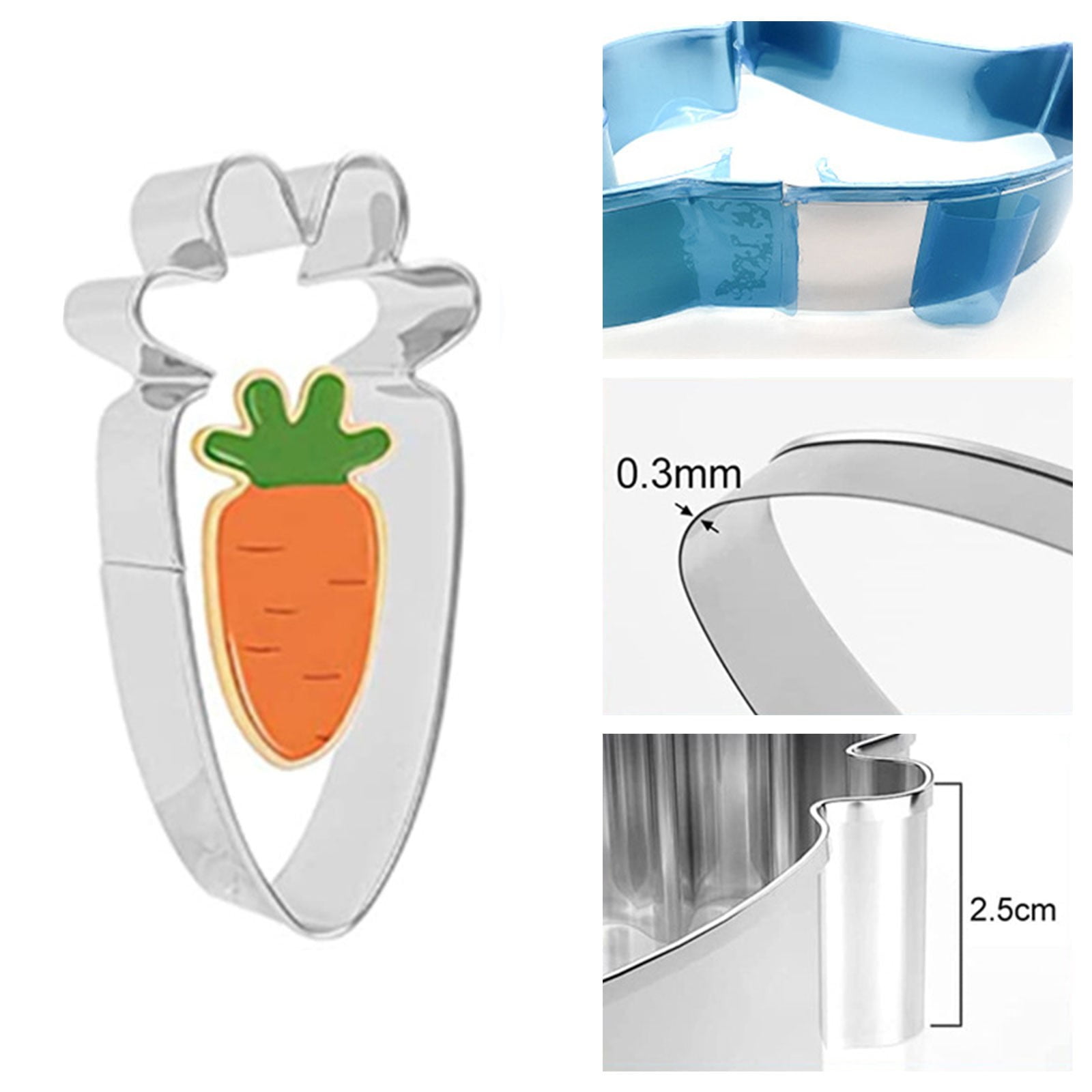 Cookie Cutter Set 5 Pices Easter Bunny Cookie Cutter Stainless Steel ...