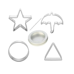 Bakerpan Stainless Steel Square Cookie Cutter Set, Square Biscuit ...