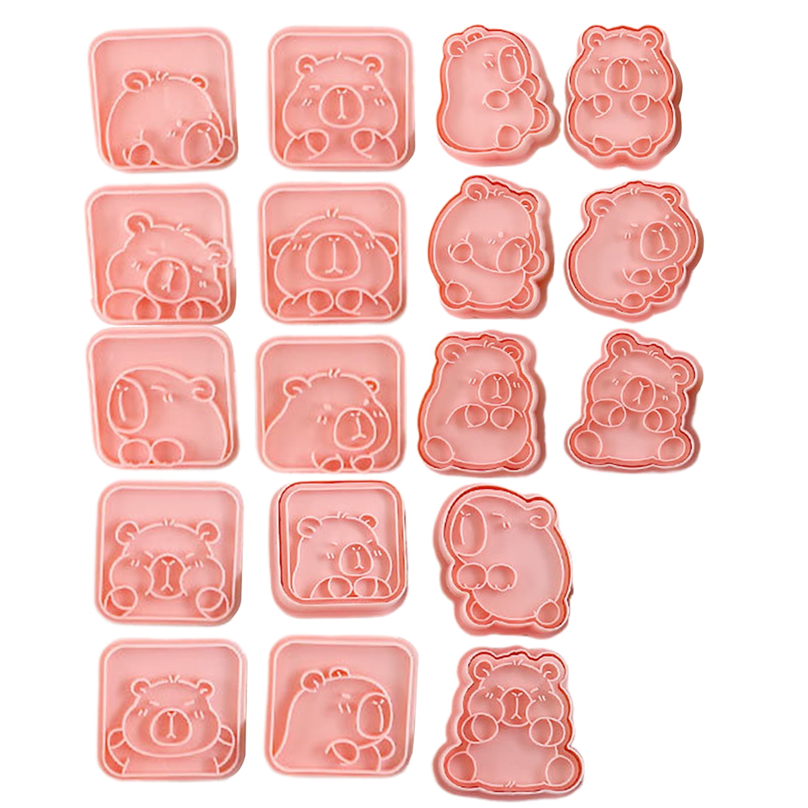 Cookie Cutters Mold，18X 3D Capybara Shape Biscuit Baking Cutter，Cookie ...