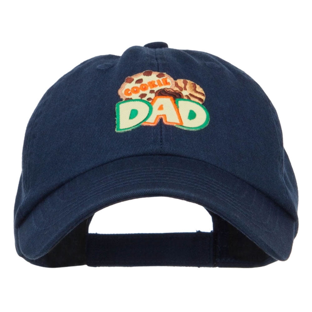 Cookie Dad Patched Low Profile Cap - Navy OSFM - Walmart.com