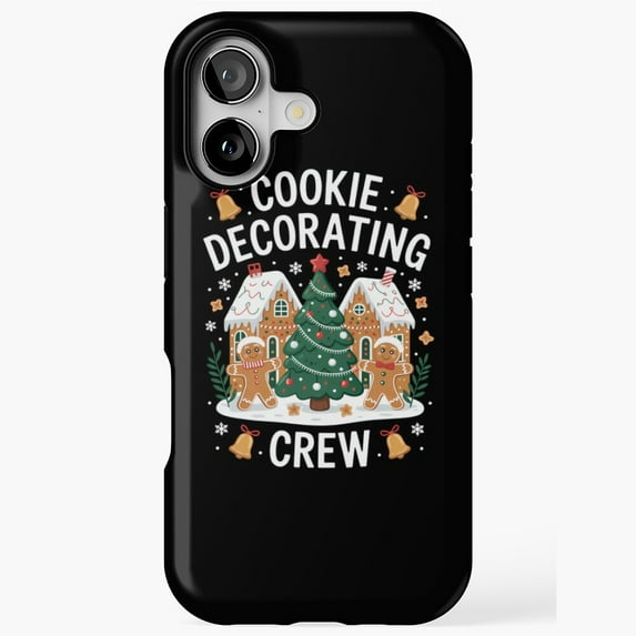 Cookie Decorating Crew Funny Christmas Baker Art Phone Case for iPhone 17 11 12 13 14 15 16 Pro ...