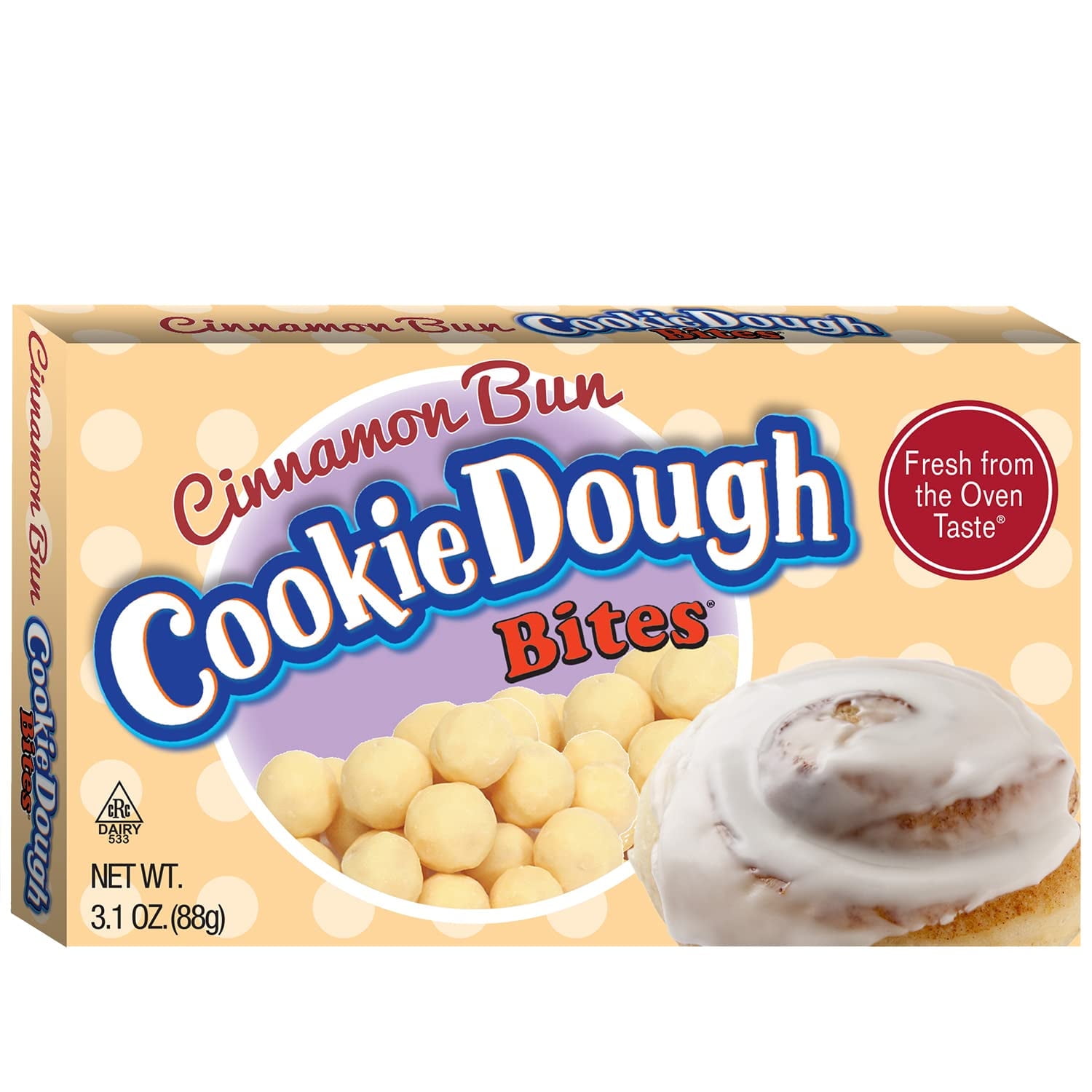 Cookie Dough Bites Cinnamon Bun Bites Chocolate Covered Edible Cookie ...