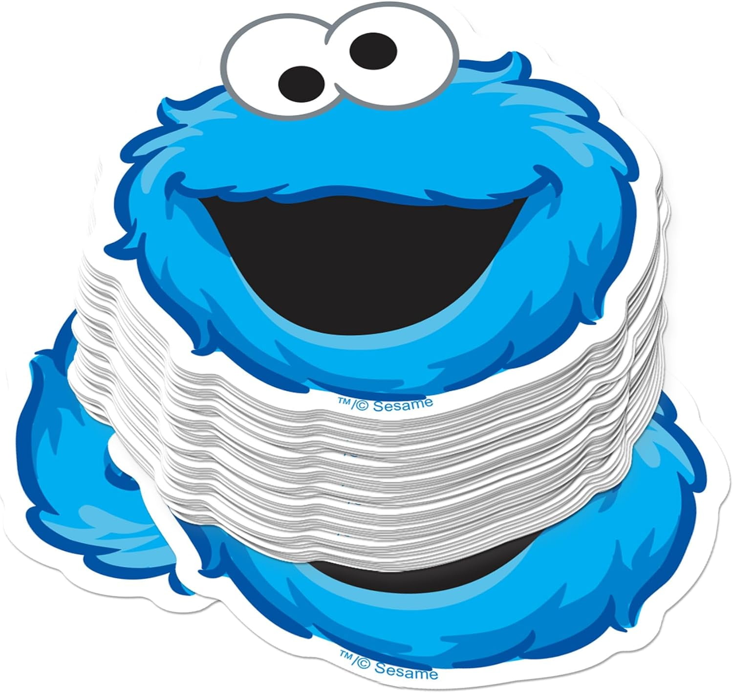 Cookie Face 50ct Vinyl Large Deluxe Sticker Stacked – Stickers for ...