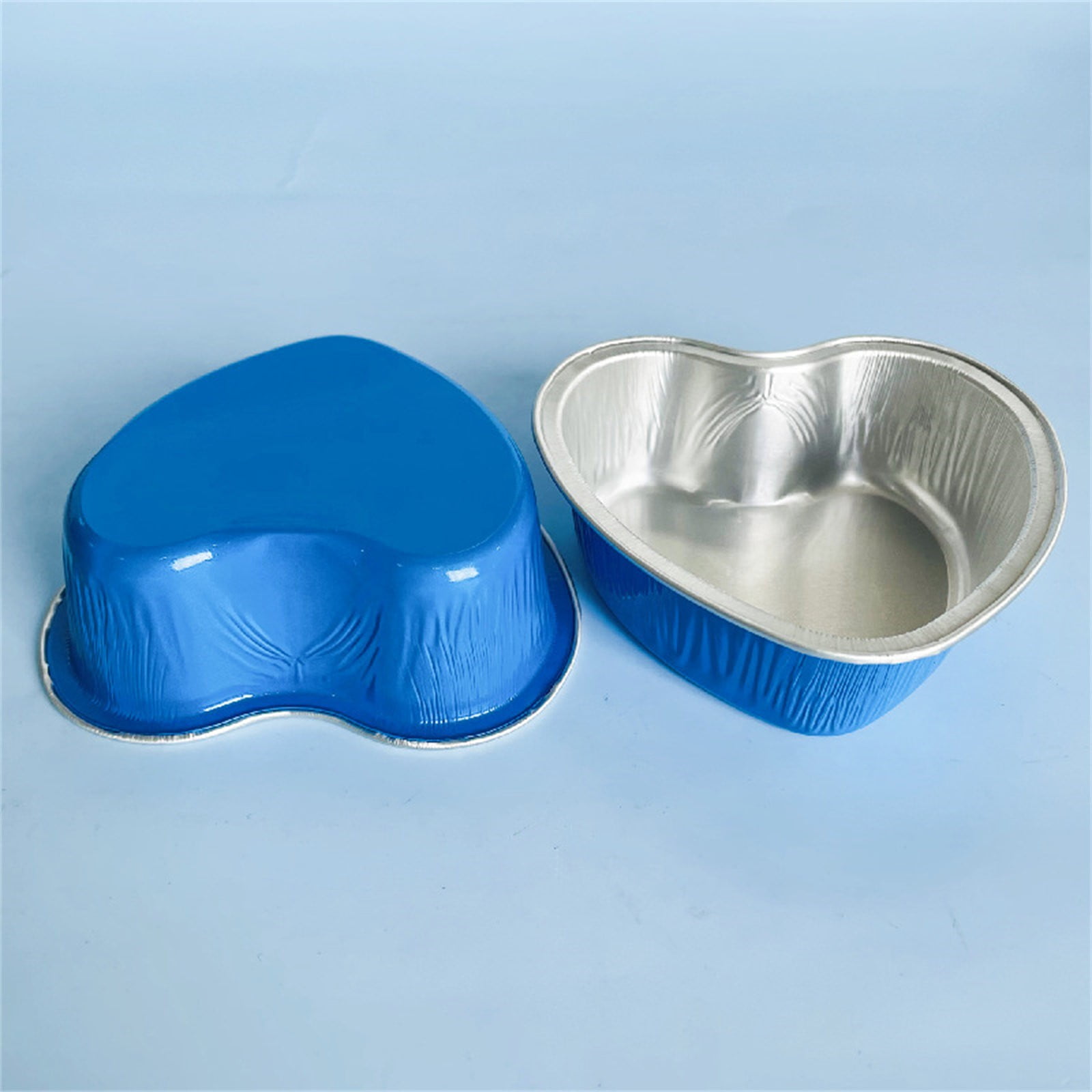 Cookie Mold Heart Shaped Aluminum Foil Cake Pan Disposable Heart Shaped ...