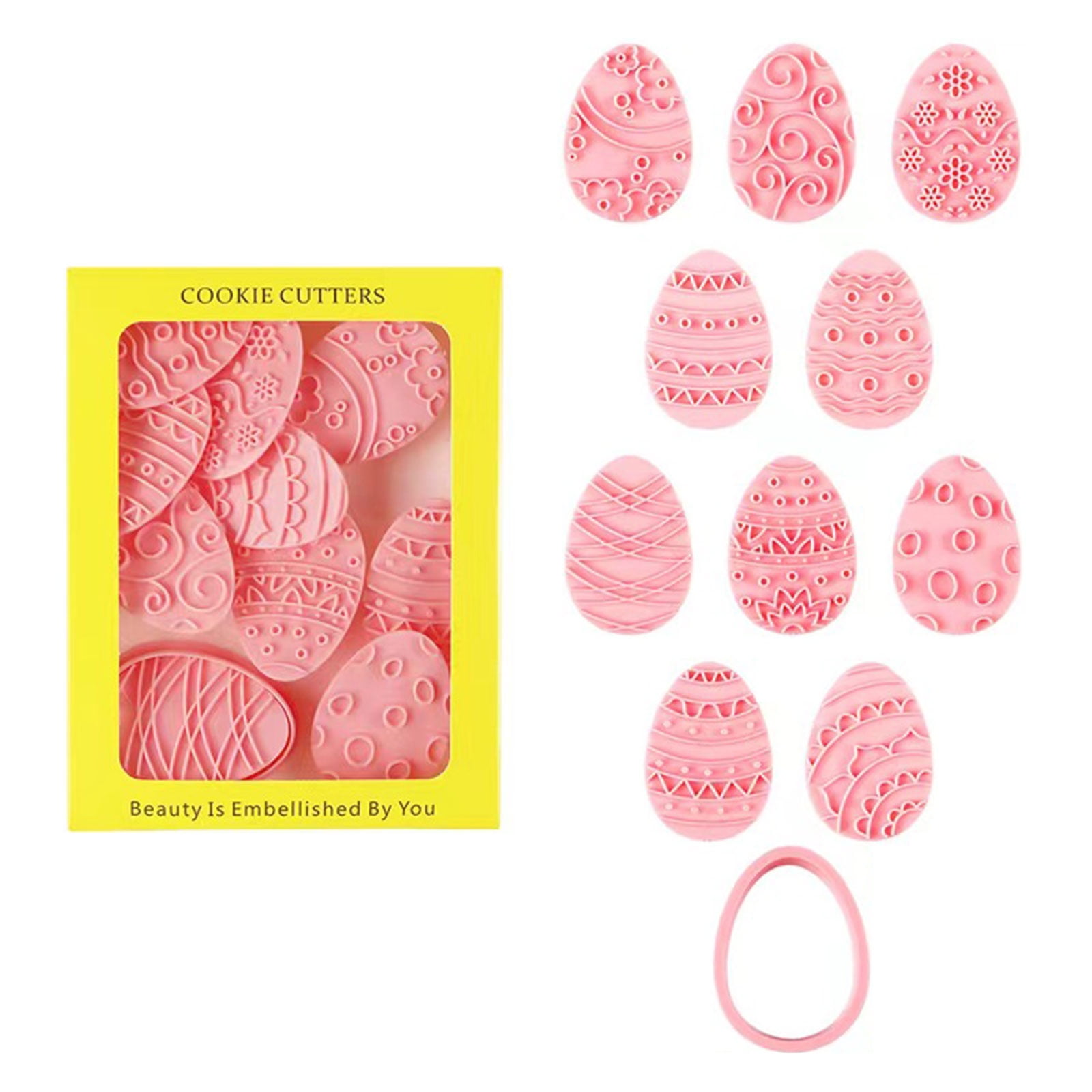 Cookie Molds Baking Pastrys Molds Easters Eggs Shape Biscuit Cutter ...