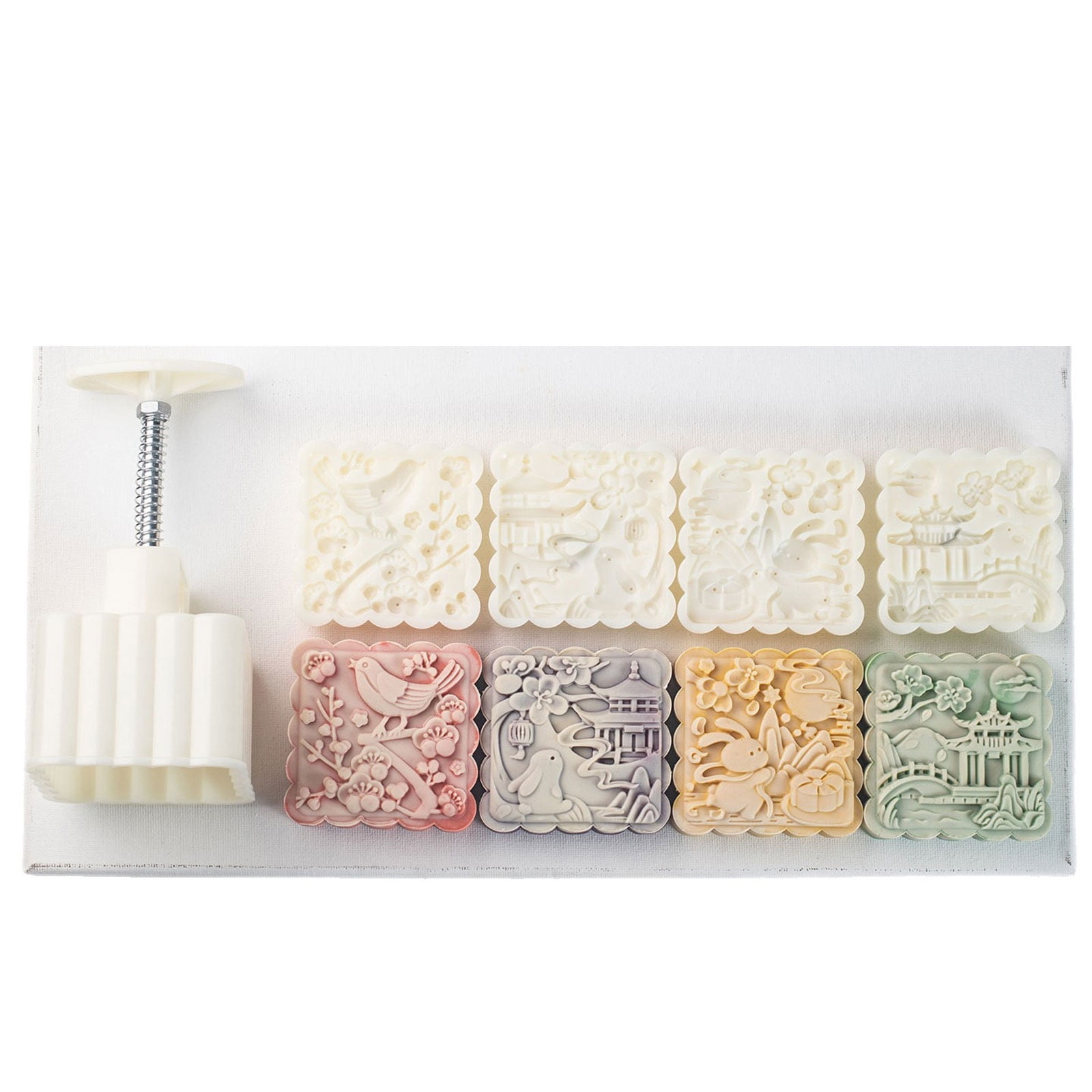 Cookie Molds Square Rabbits Pattern Dessert Molds Hand Pressure Dessert ...