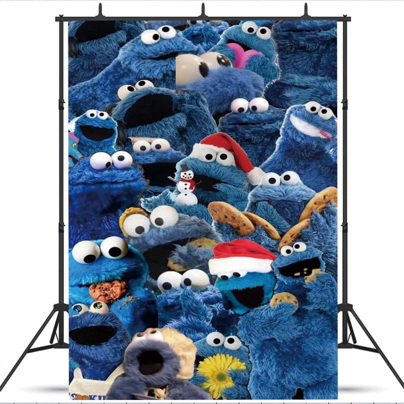 Cookie Monster Party Supplies Backdrop Banner Poster Birthday ...