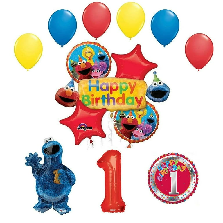 Elmo Balloon Decorations Sesame Street Balloon Decor