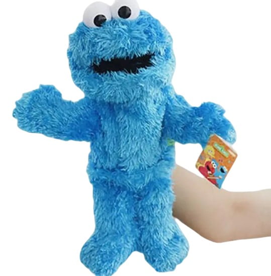 Cookie Monster SesameStreet Puppets Plush Hand Puppet Muppet, 13", 1 ...