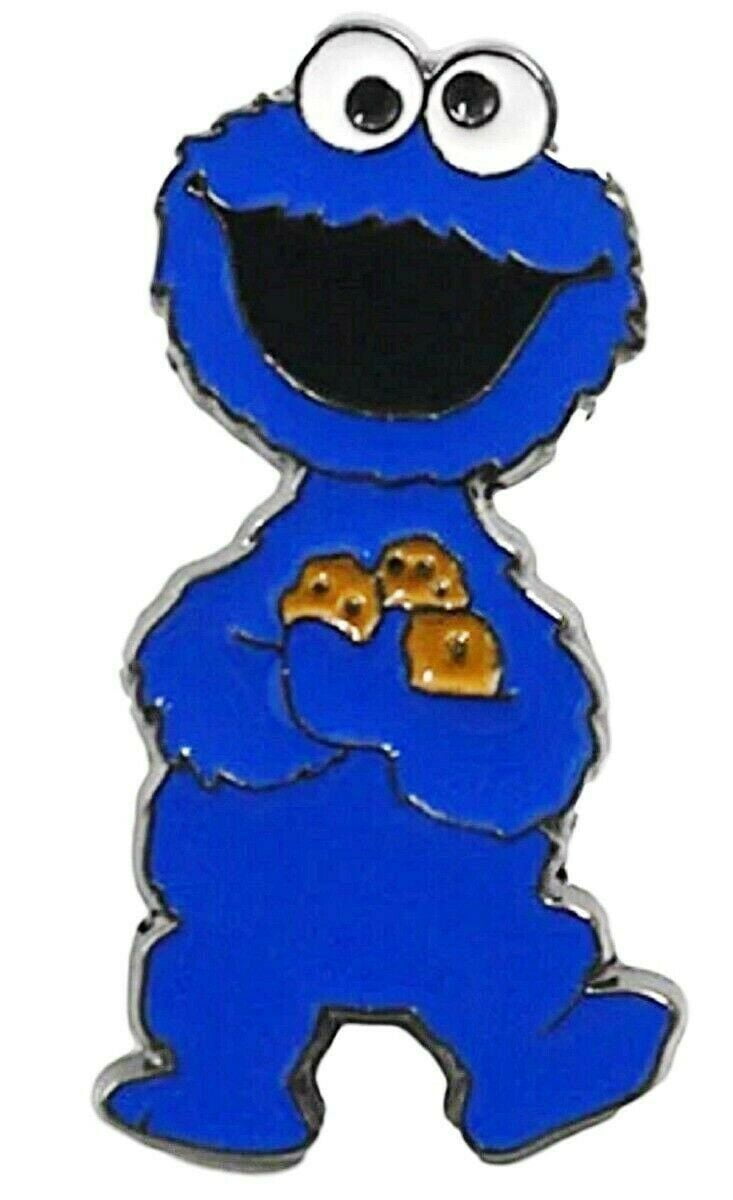Cookie Monster With Cookies 1 1/4" Tall Enamel Metal Pin - Walmart.com
