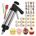 Cookie Press, Cookie Maker, Stainless Steel Cookie Press Kit with 13 ...