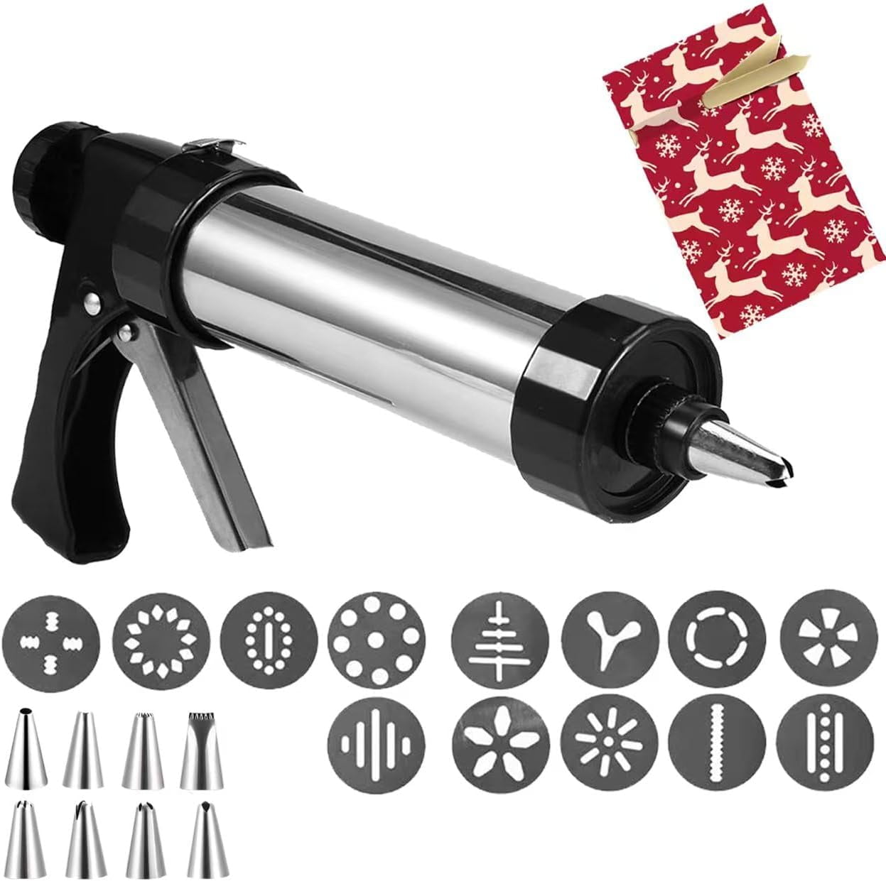 Cookie Press,Cookie Press For Baking,Stainless Steel Cookie Press Gun ...