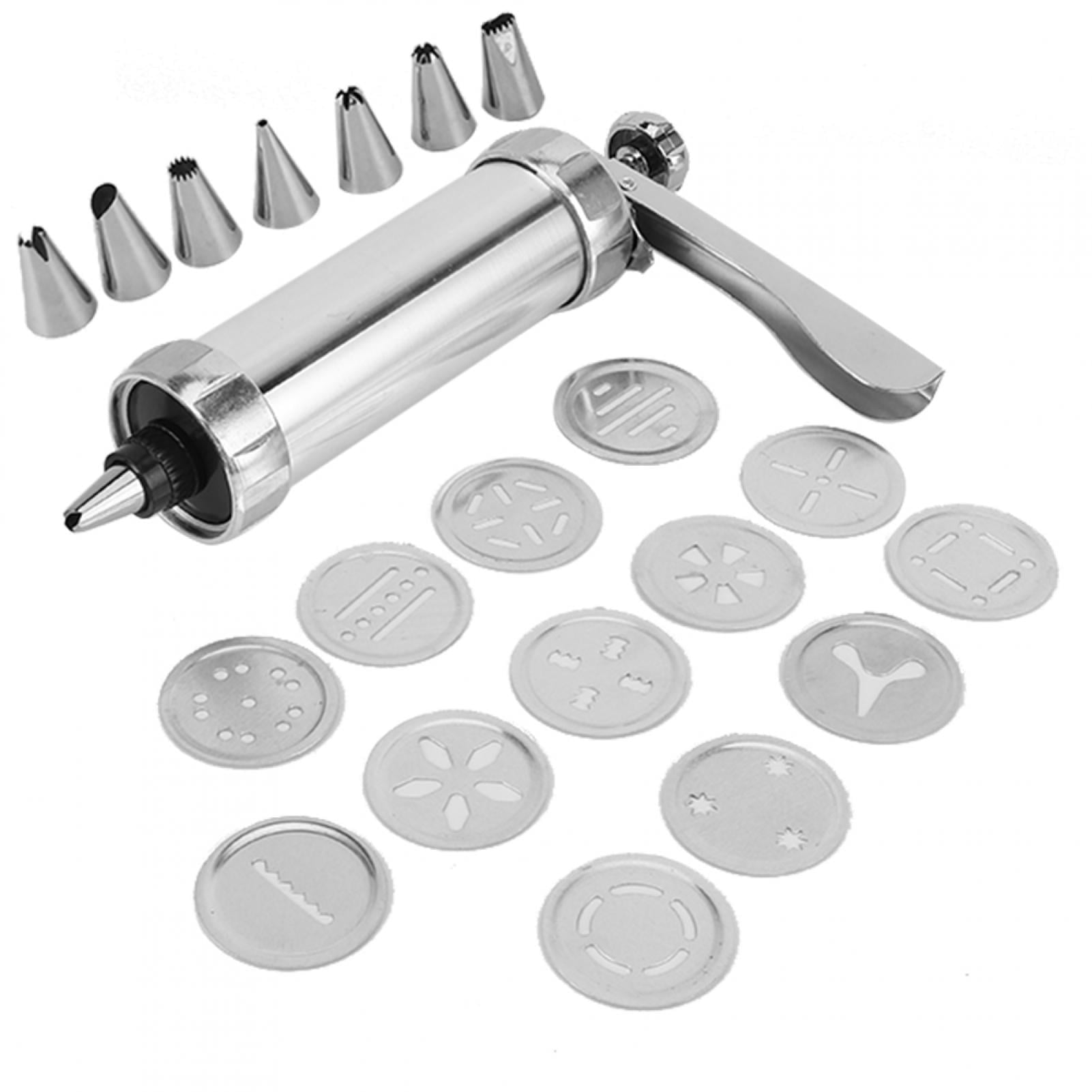 Cookie Press Gun Kit Aluminium Alloy Spritz Cookie Maker Machine ...