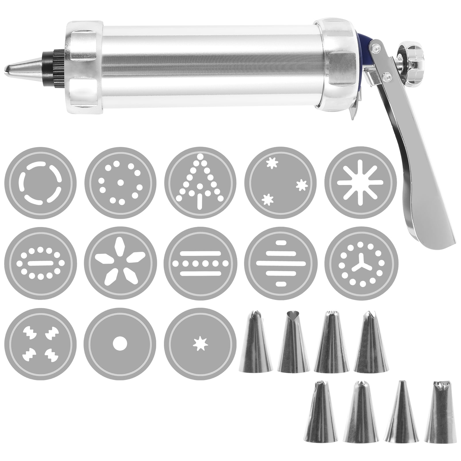 Cookie Press Kit Stainless Steel Cookie Press Decorating Kit Detachable ...