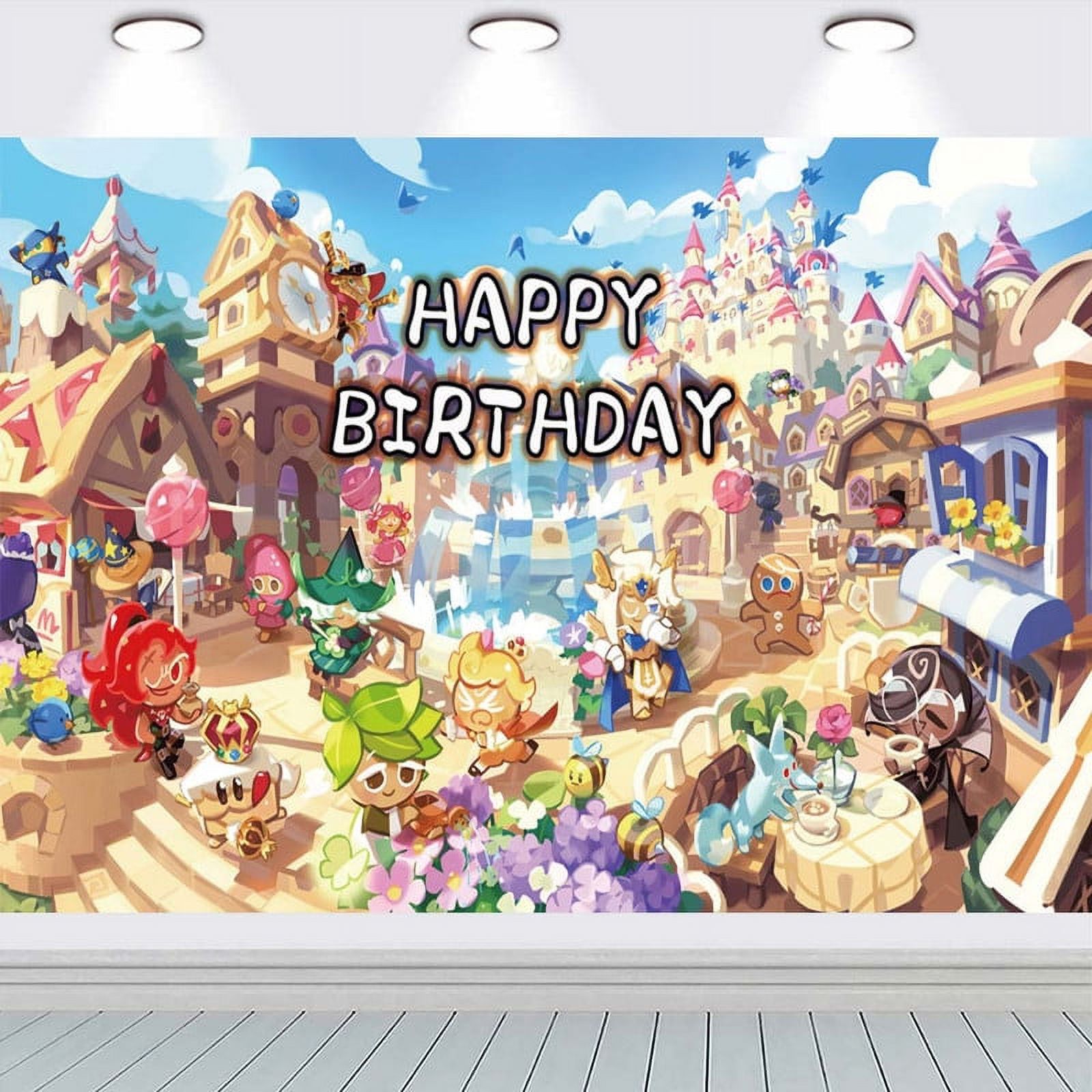 Cookie Run Backdrop Banner Party Supplies Taspestry Wall Decor Post ...
