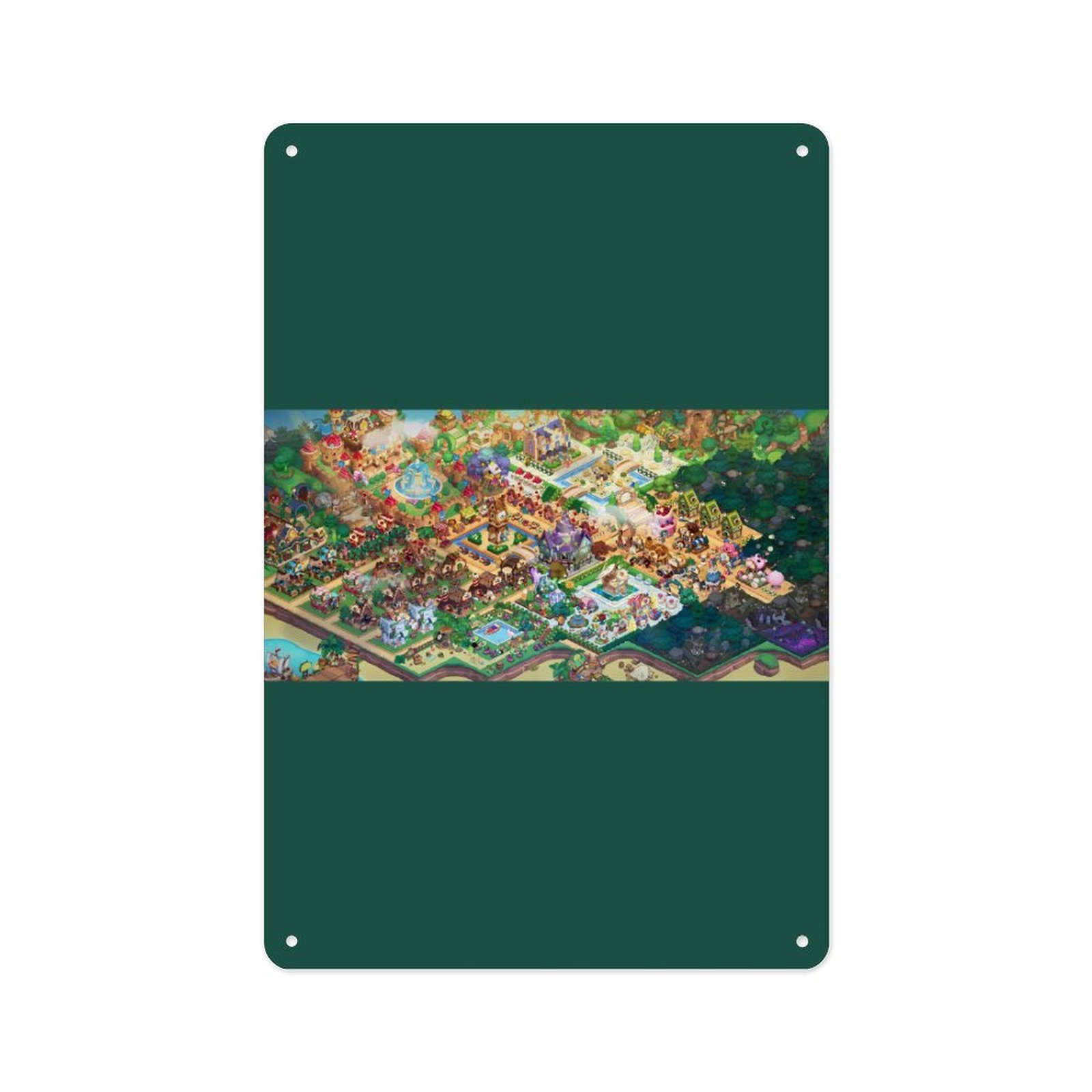 Cookie Run Kingdom Aluminum Plaque Vertical Hanging Picture For Living ...
