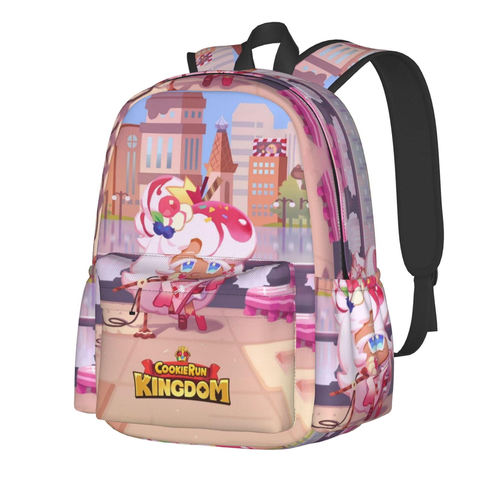 Cookie Run Kingdom Backpack Cartoon Backpacks Travel Laptop Daypack 17 ...