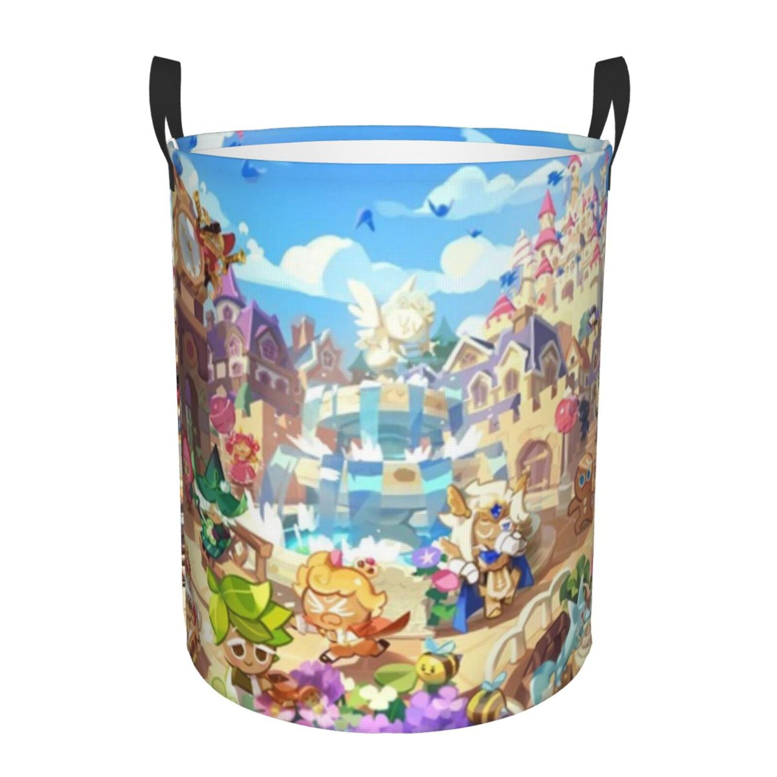 Cookie Run Kingdom Circular Laundry Basket Dirty Clothes Hamper Laundry ...