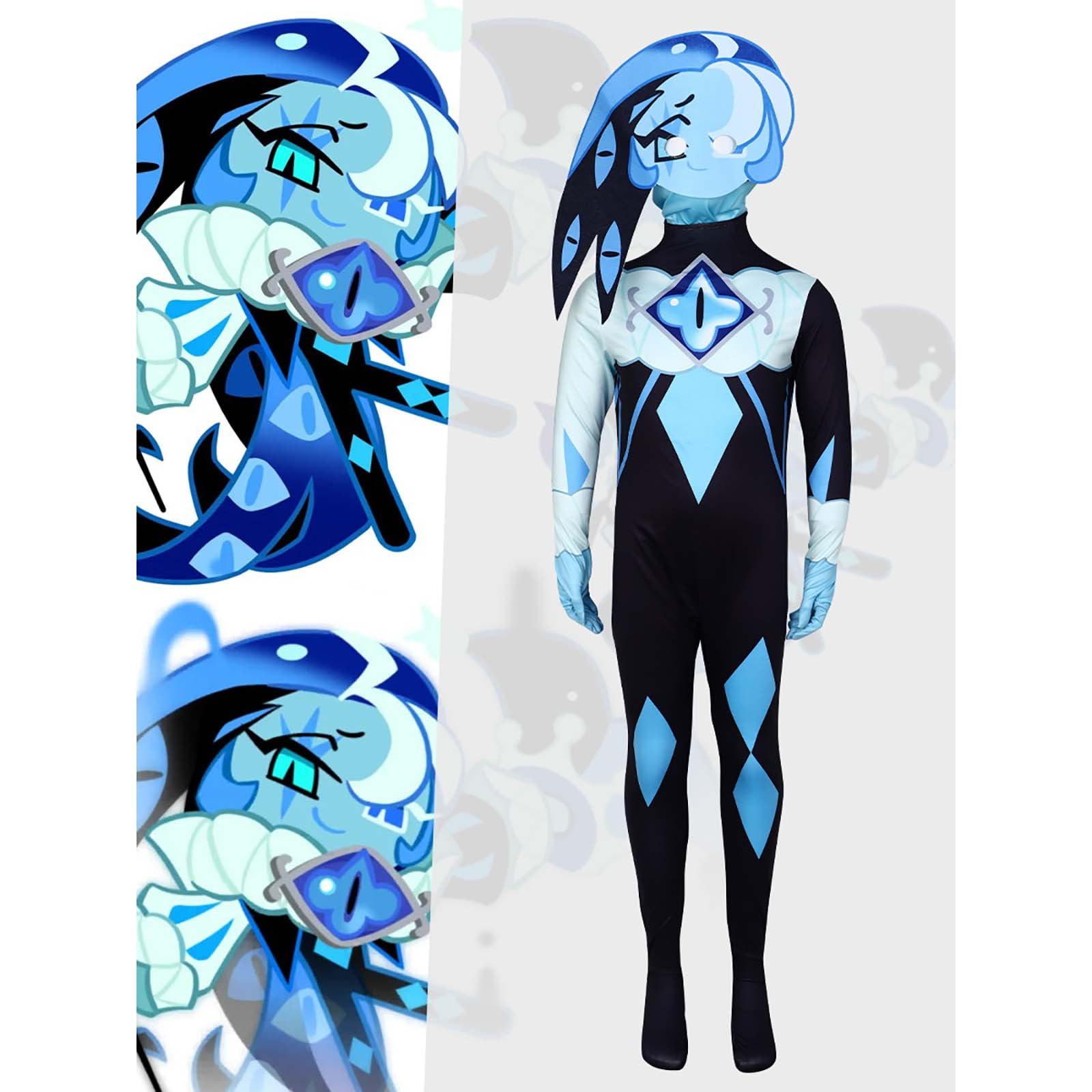 Cookie Run Kingdom Cos Bodysuit Jumpsuit Halloween Clothing Gingerbread ...