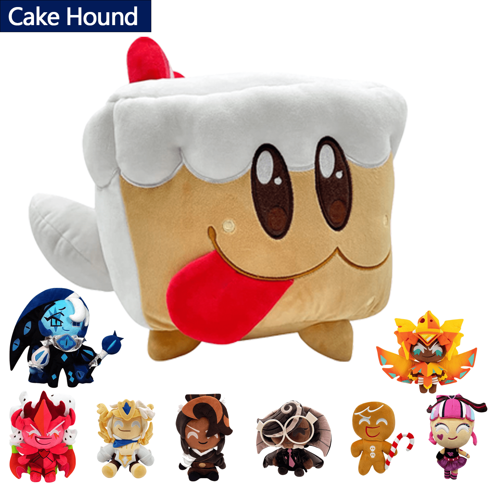 Cookie Run Kingdom Figures Plush Toys, Cake Hound Plush, Soft Stuffed ...
