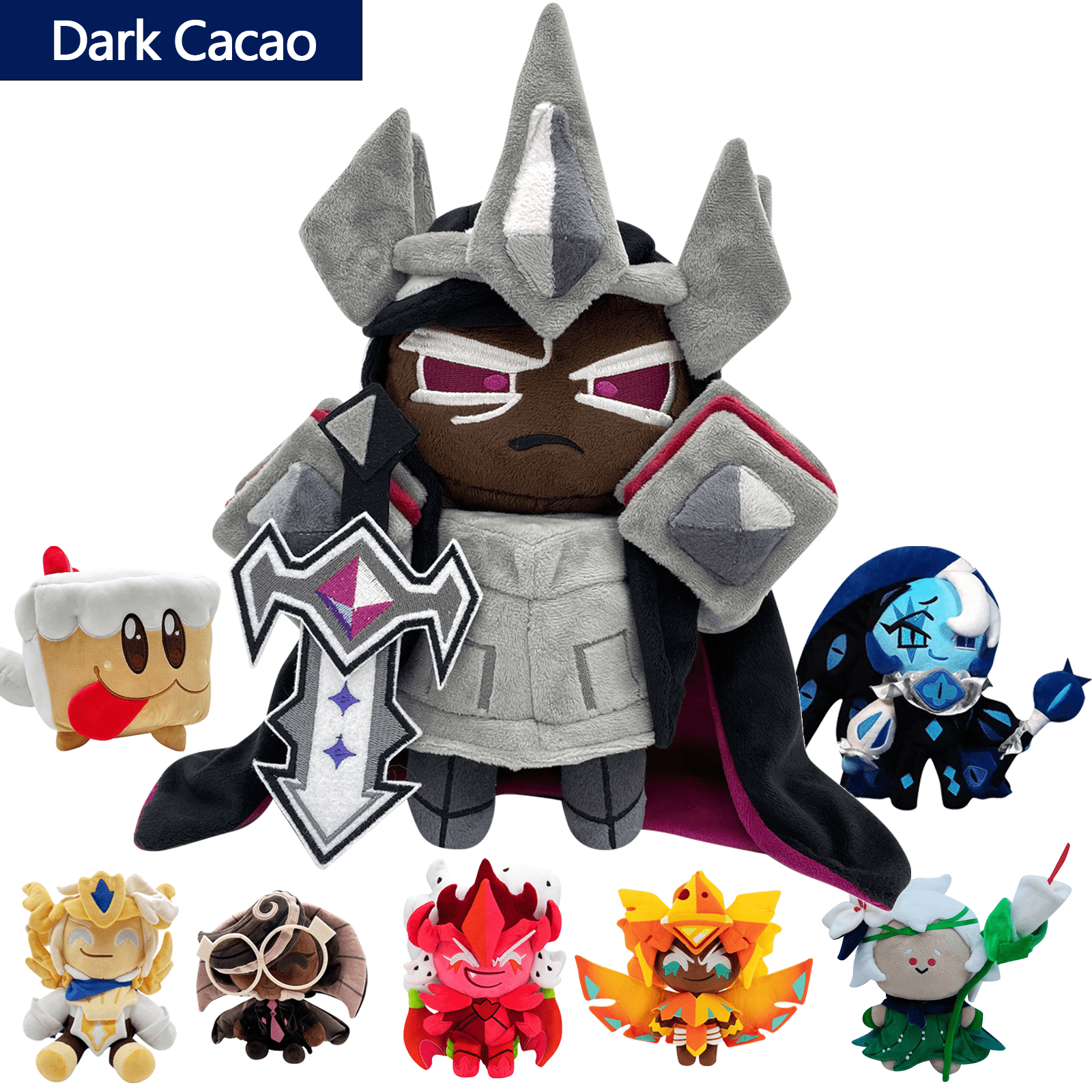 Cookie Run Kingdom Figures Toys Plush, Dark Cacao Cookie, Cookie Run ...