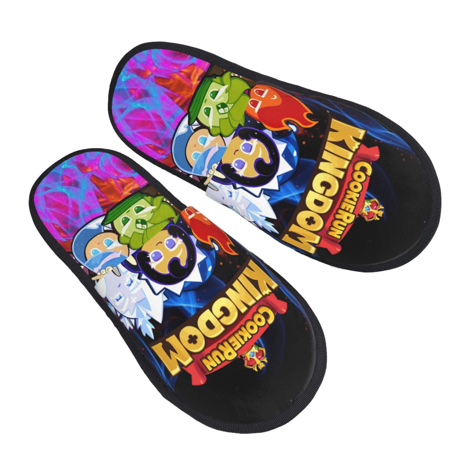 Cookie Run Kingdom Furry Slippers for Women Men Fuzzy House Slippers ...