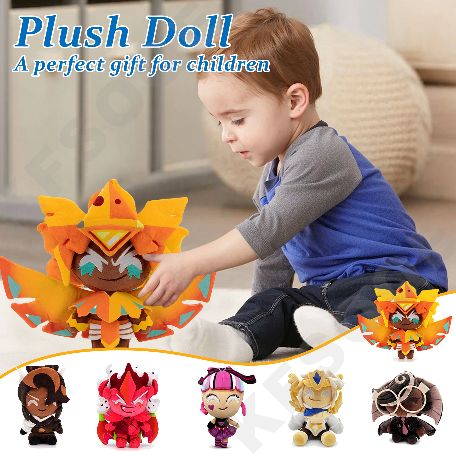 Cookie Run: Kingdom Game Plush Toys 6PCS Fun Plushies Swedoumilku Kuki ...