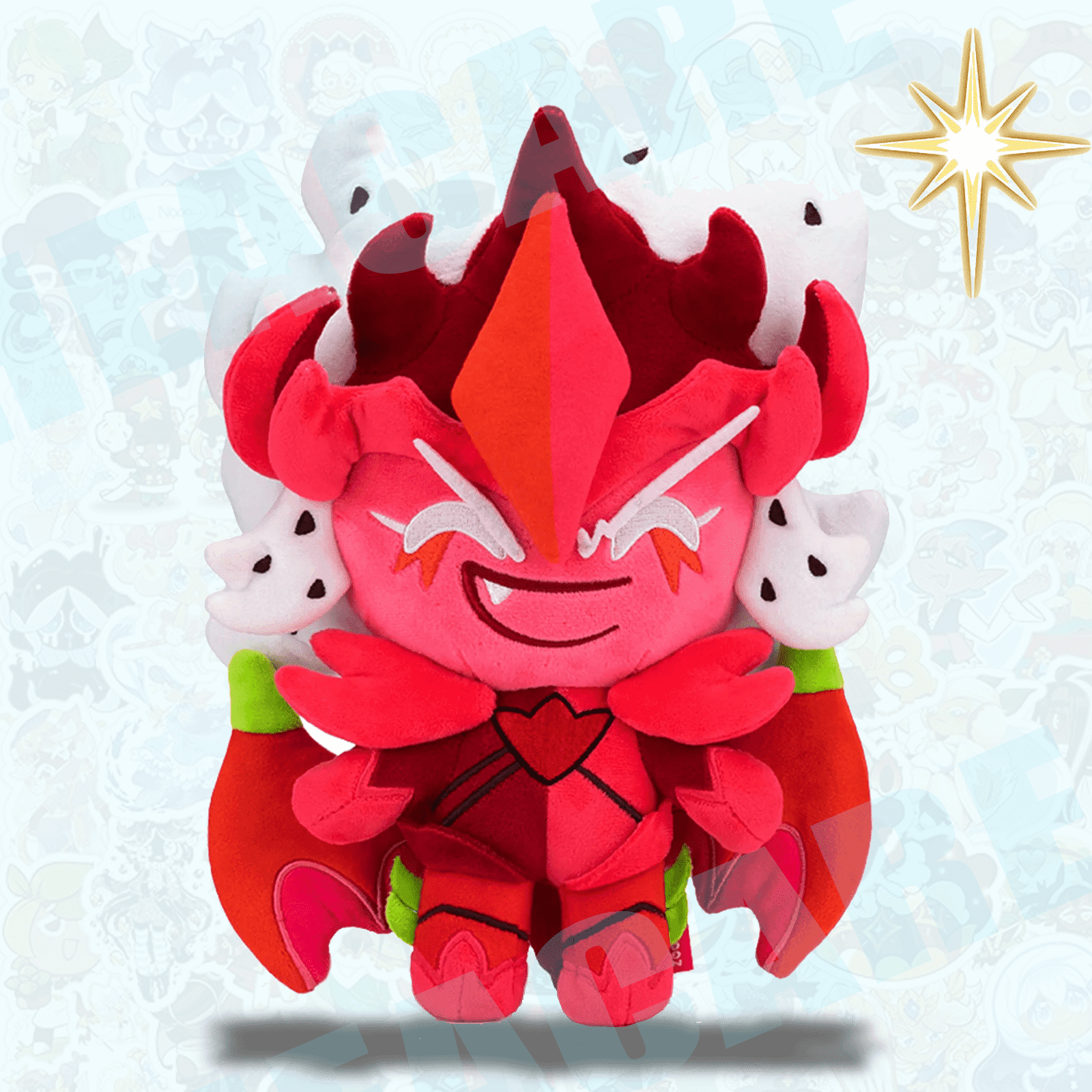Cookie Run Kingdom Pitaya Dragon Cookie Plush Doll, Cartoon Style ...