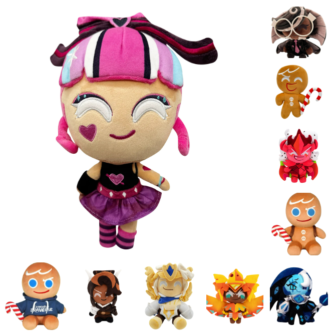 Cookie Run Kingdom Plush Toy Shadow Milk Cookie 9.8" Soft Stuffed Doll ...