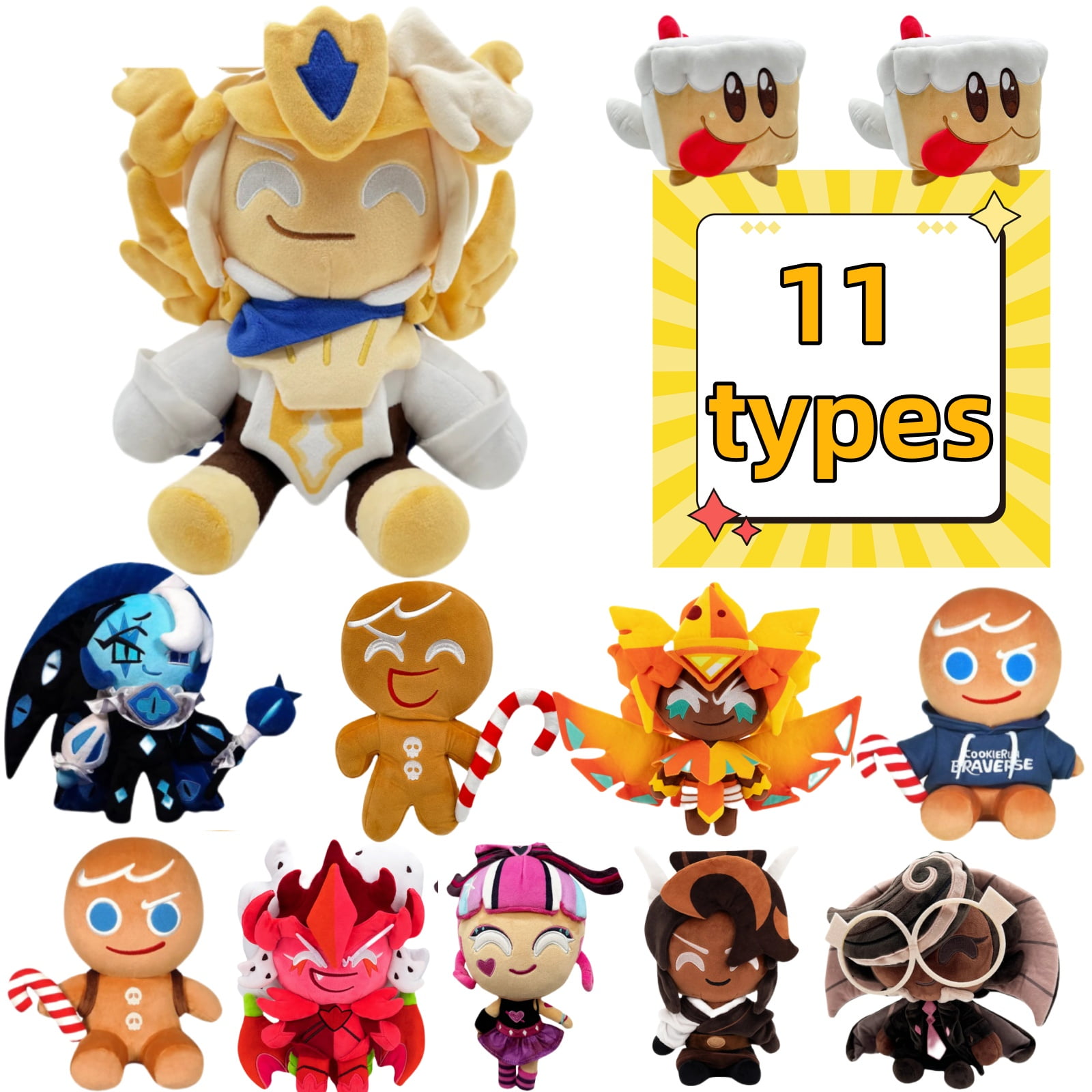 Cookie Run Kingdom Plush Toy, Swedoumilku Kuki Plushies Doll, Mobile ...