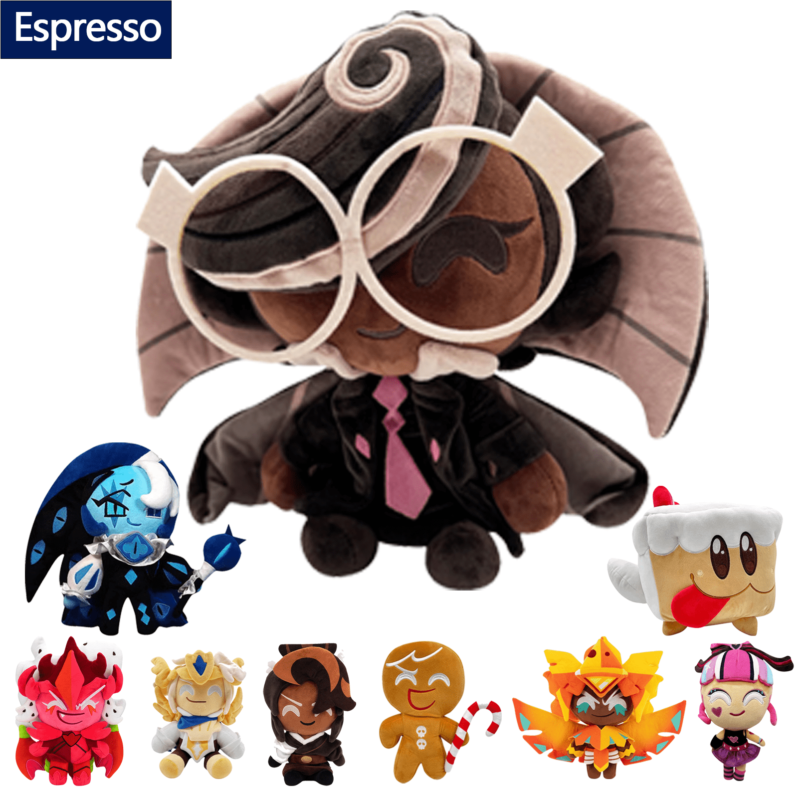 Cookie Run Kingdom Plush Toys Figures, Espresso Cookie Plush, Cookie ...