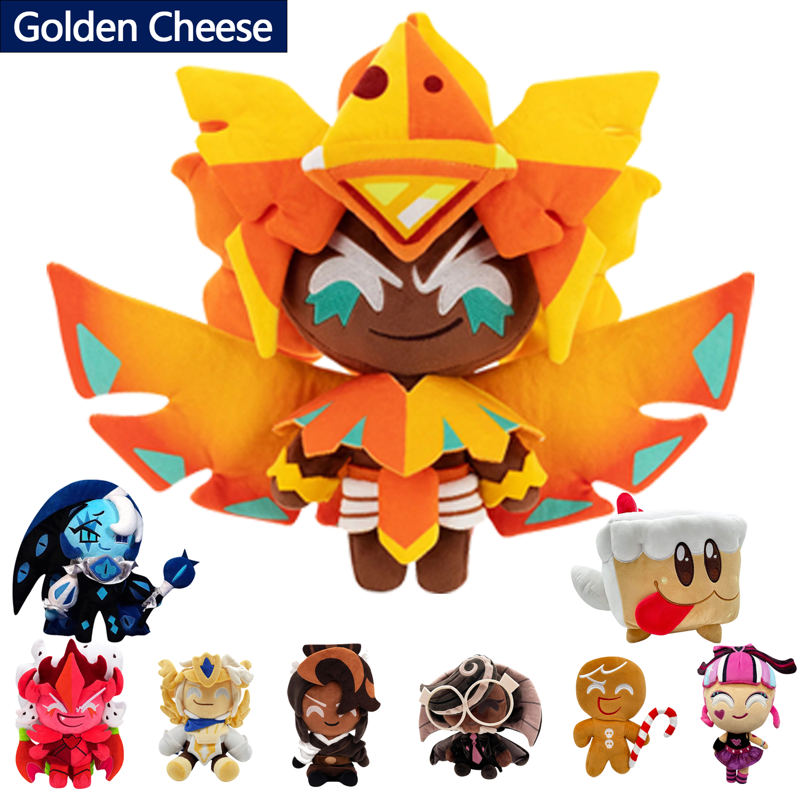 Cookie Run Kingdom Plush Toys Figures, Golden Cheese Cookie Plush ...