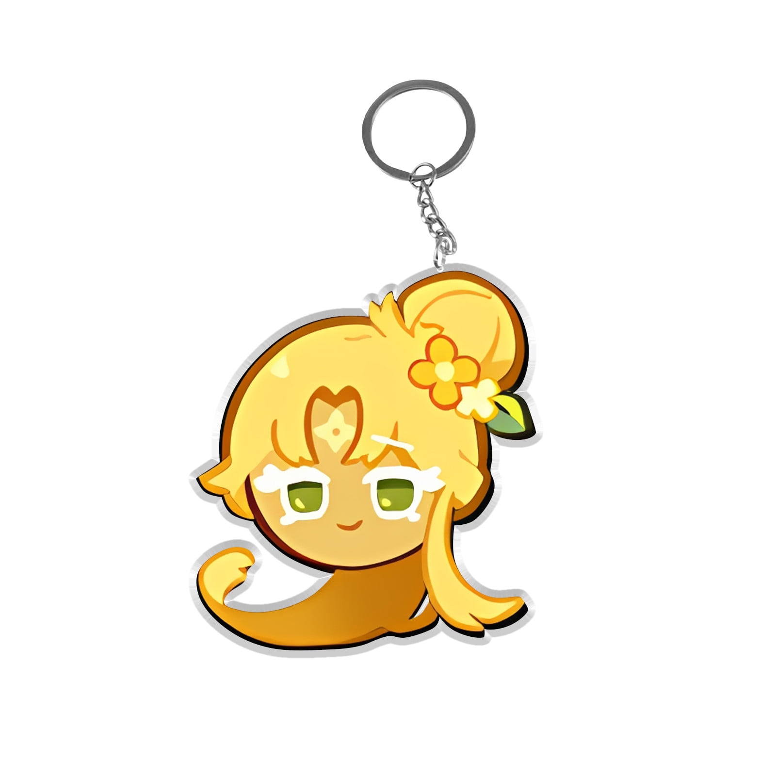 Cookie Run Kingdom Pure Vanilla Figures Keychain,Cute Cartoon Character ...